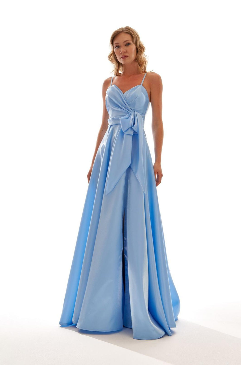 Spaghetti Strap Bow Maxi Dress – MAGENTA ماجنتا